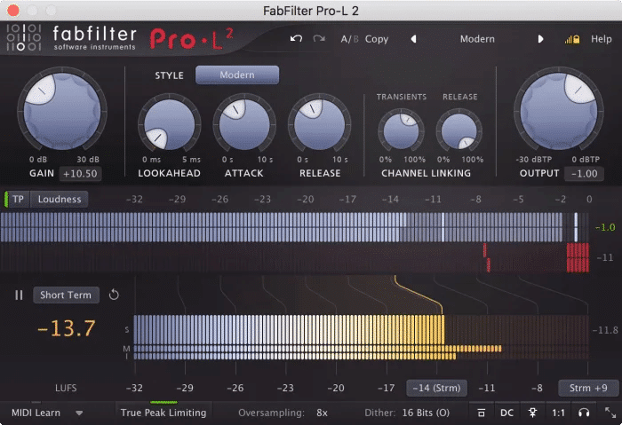 FabFilter Pro L2 – Manual PDF ilustrado en inglés, italiano, francés y español – Alessandro Fois